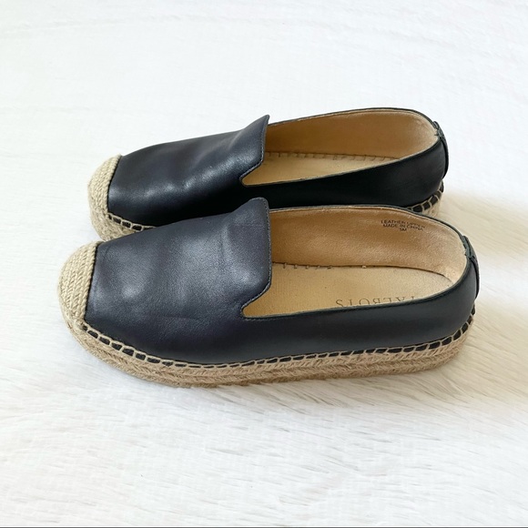 Talbots | Shoes | Talbots Dark Blue Quinn Leather Platform Espadrilles ...